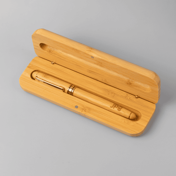 Bamboo Ballpoint Pen with Case - Seven Gifts